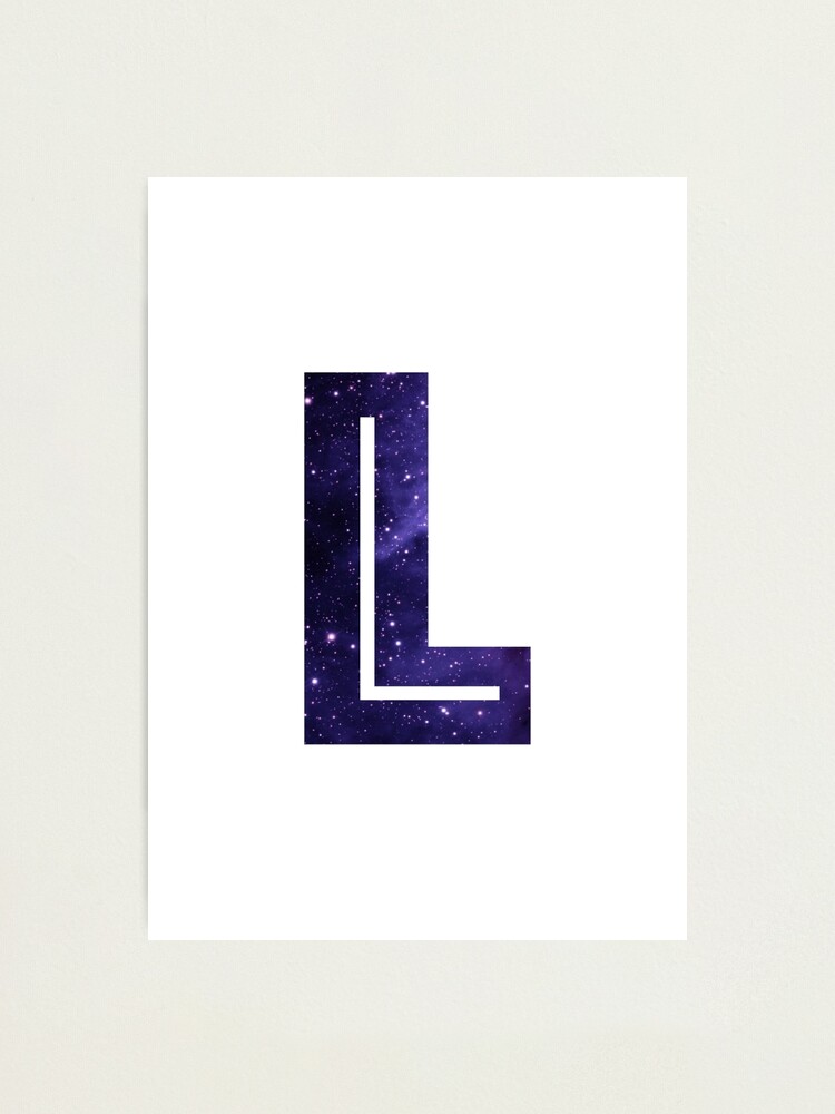 "The Letter L - Space" Photographic Print by alphamike | Redbubble