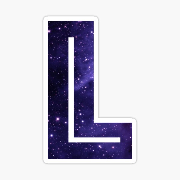 "The Letter L - Space" Sticker for Sale by alphamike | Redbubble