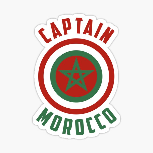 "Captain morocco" Sticker by graphicparallel | Redbubble