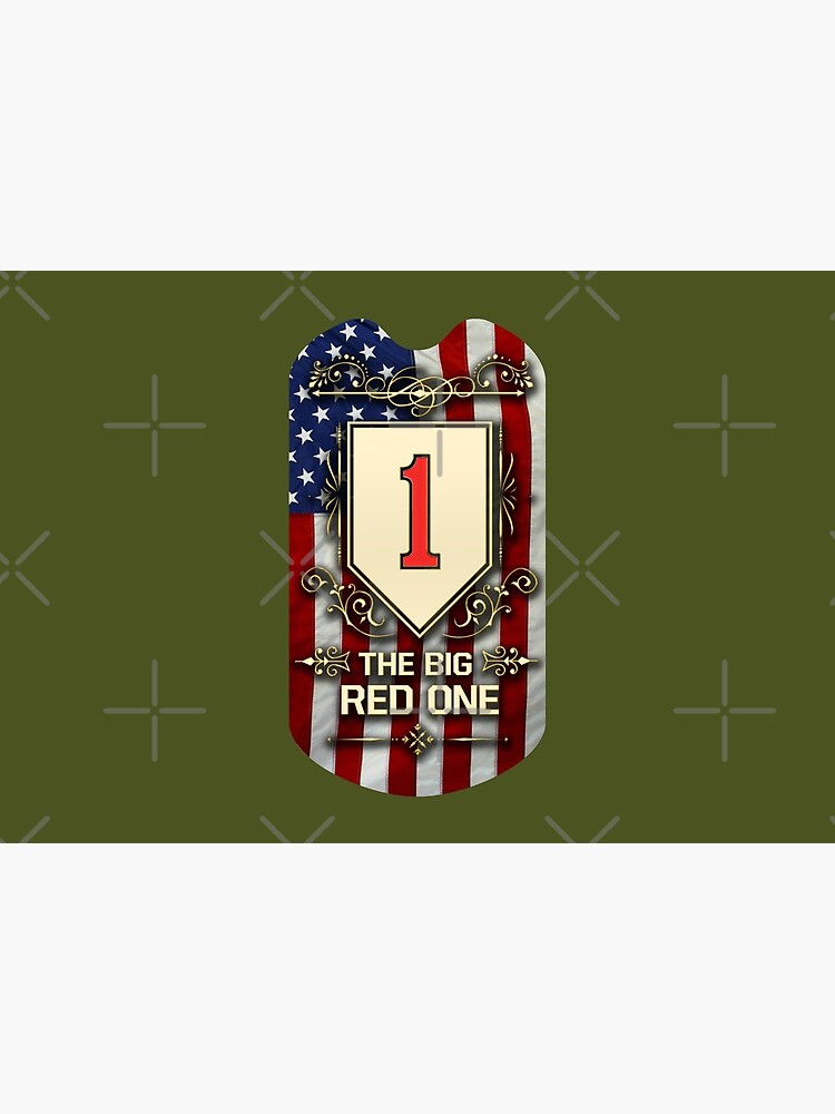 "The Big Red One 1st Army" Mask for Sale by speedwaydaddy | Redbubble