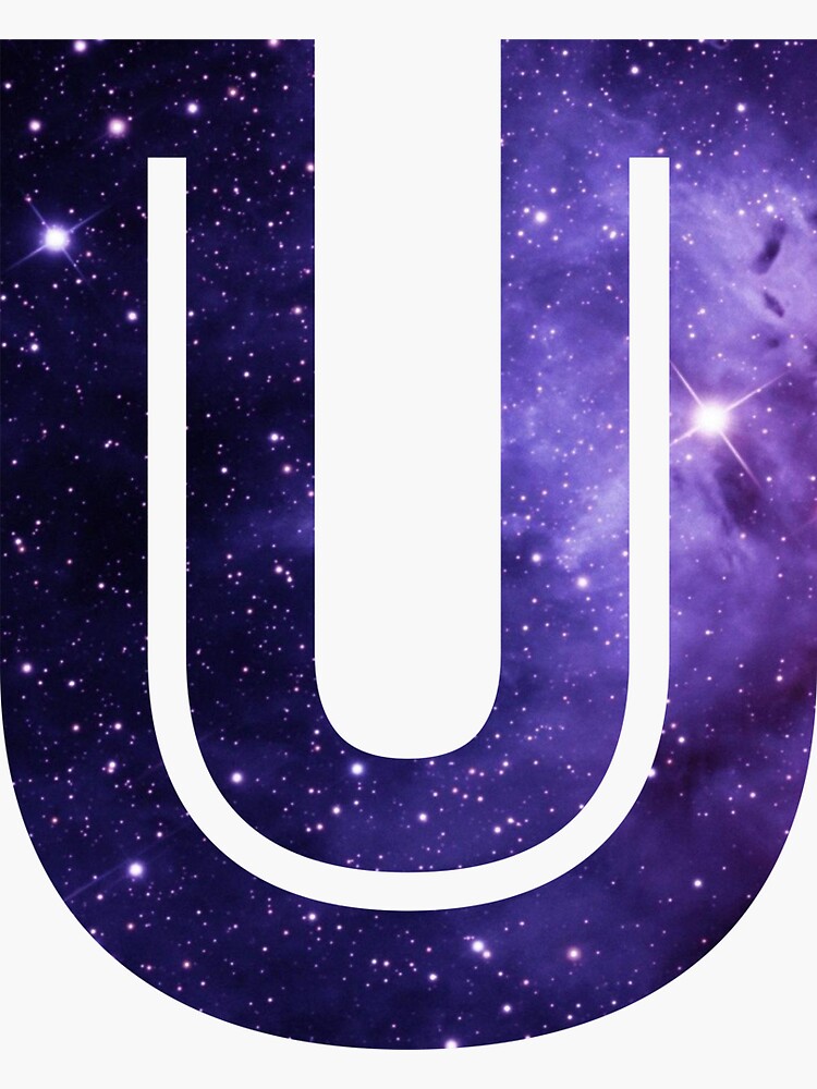 "The Letter U - Space" Sticker for Sale by alphamike | Redbubble