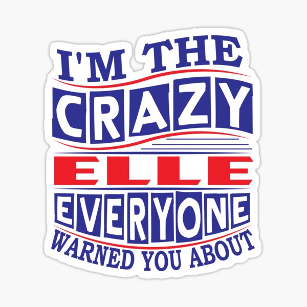 Elle Name Stickers | Redbubble