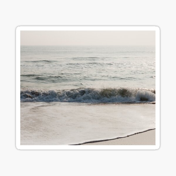 "Blue Ocean Calm Waves Beach" Sticker for Sale by Turkdesigner | Redbubble