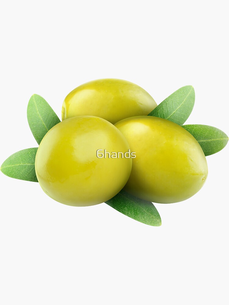 "Three green olives" Sticker for Sale by 6hands | Redbubble