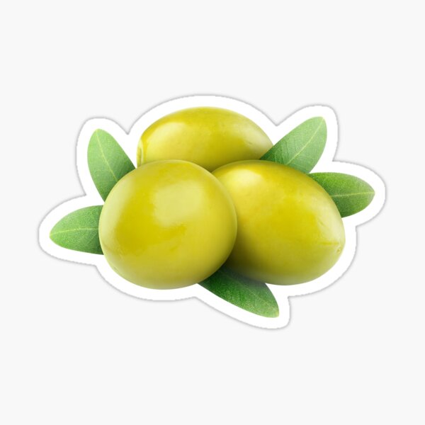 "Three green olives" Sticker for Sale by 6hands | Redbubble