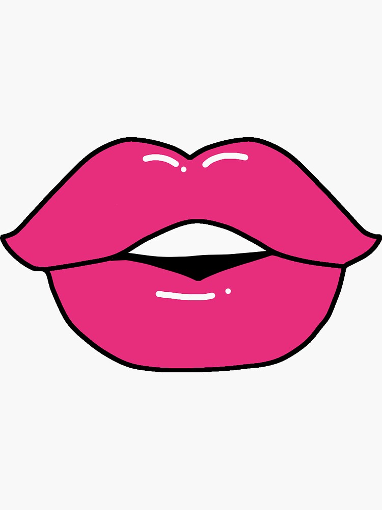 " MY SCENE LIPS " Sticker by HDLL | Redbubble