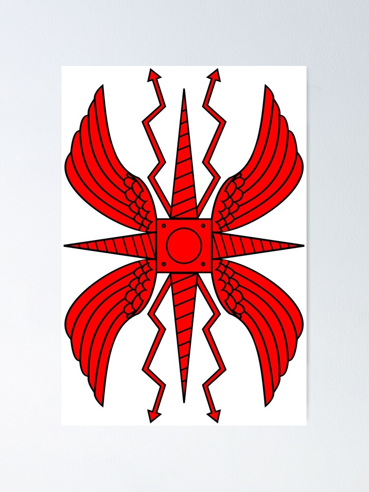 "Imperial Roman Shield III. Scutum III (red)" Poster by PabloDeChenez ...