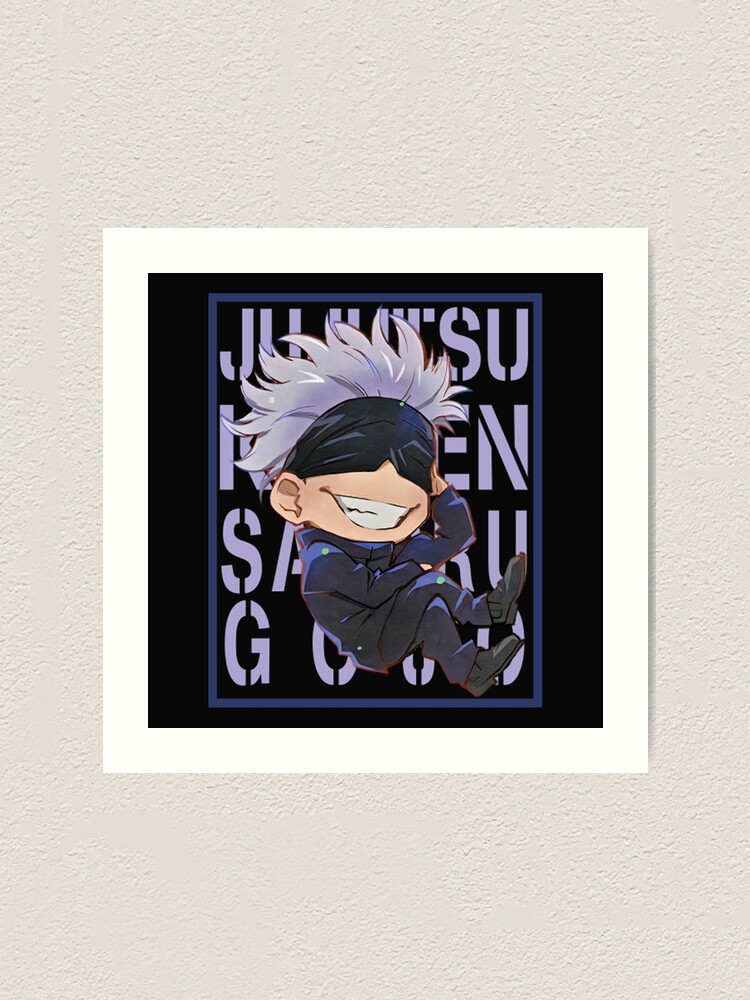 "Jujutsu Kaisen: Sat0ru Guju(Chibi) Background Text(Colored) - Sat0ru ...