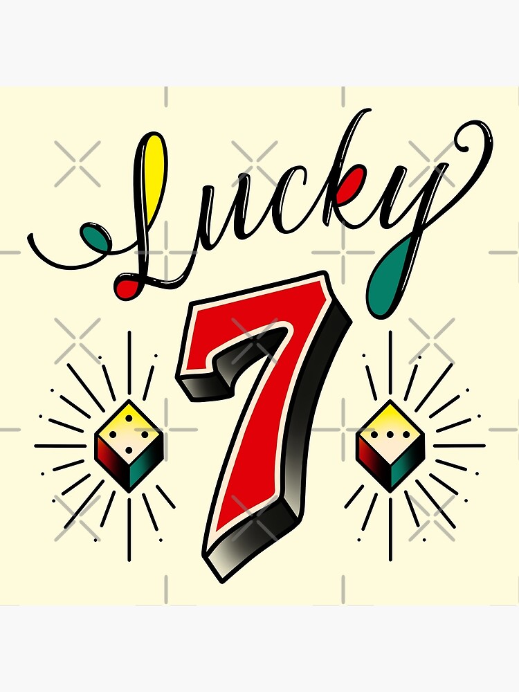 Lucky Number 7 Clipart