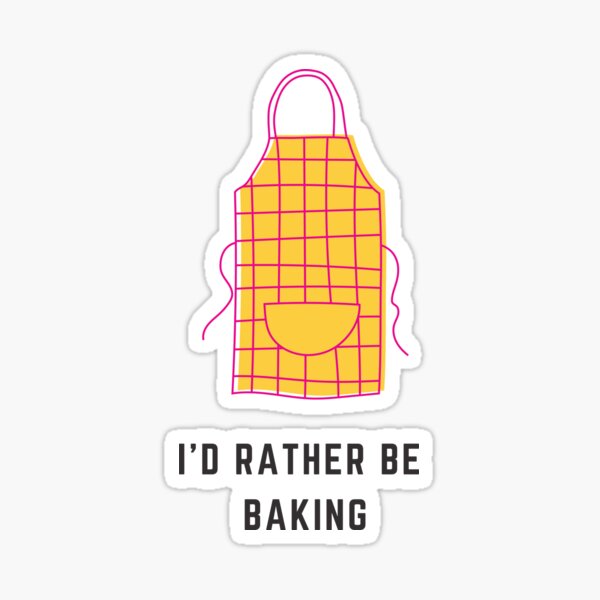 "Baking apron" Sticker for Sale by theejam | Redbubble