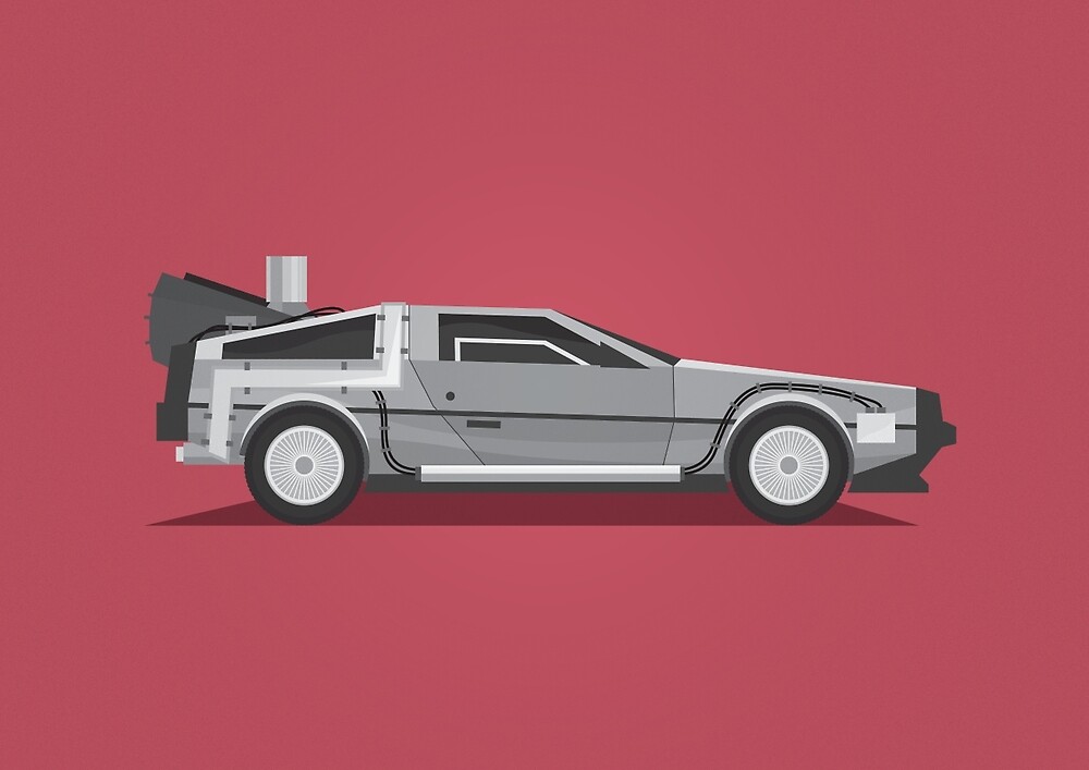 "Delorean" by David Wildish | Redbubble