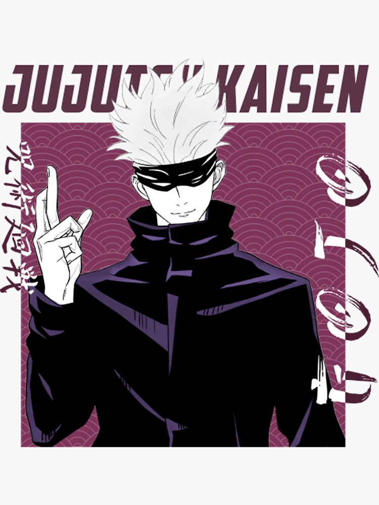 "Jujutsu Kaisen: Sat0ru Guju with Colored" Sticker for Sale by ...