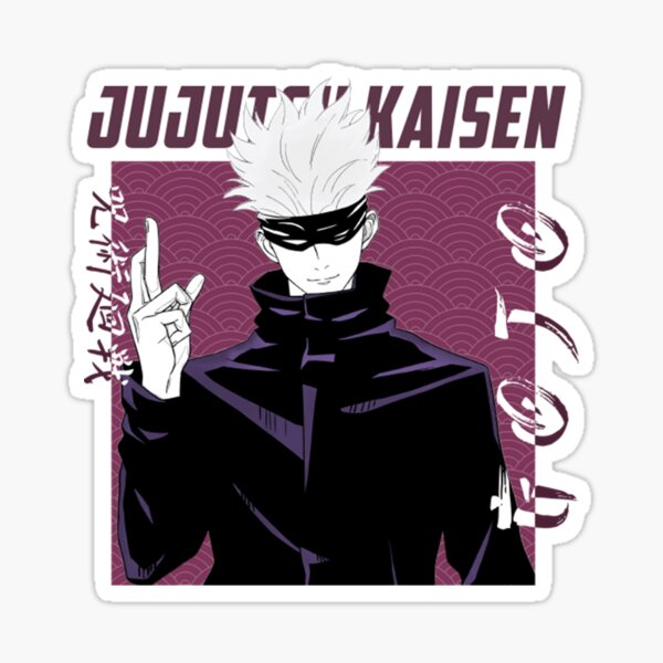 "Jujutsu Kaisen: Sat0ru Guju with Colored" Sticker for Sale by ...