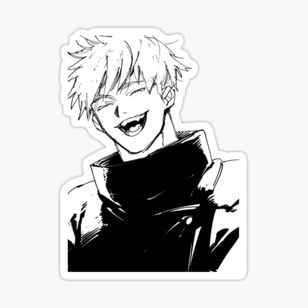 "Sat0ru Guju laughing Sat0ru Guju -" Sticker for Sale by juliadamstw ...