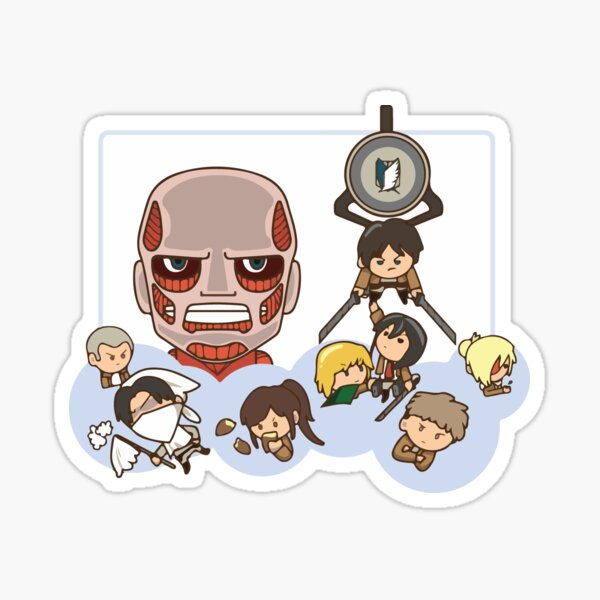 "Colossal Claw Game Attack On Titans" Sticker for Sale by CowboySpider ...