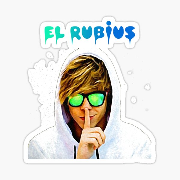 "Elrubius" Sticker for Sale by ArtDesing2021 | Redbubble