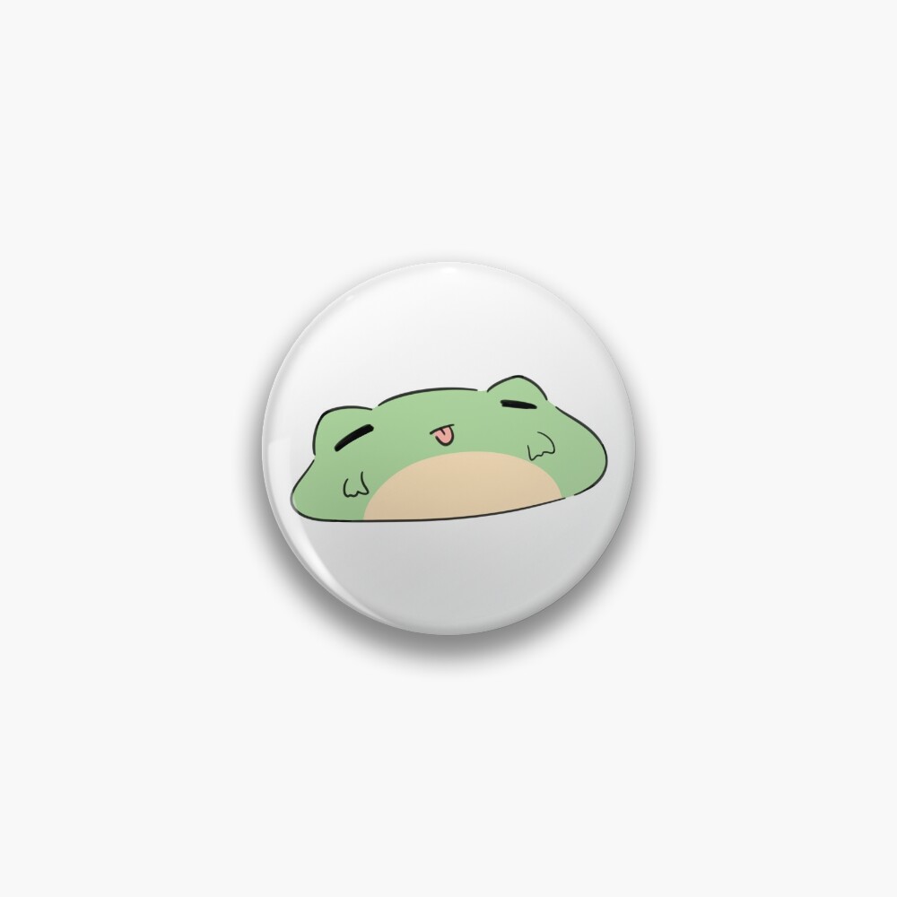 "Squishy frog sticker" Pin for Sale by nichoe-val | Redbubble