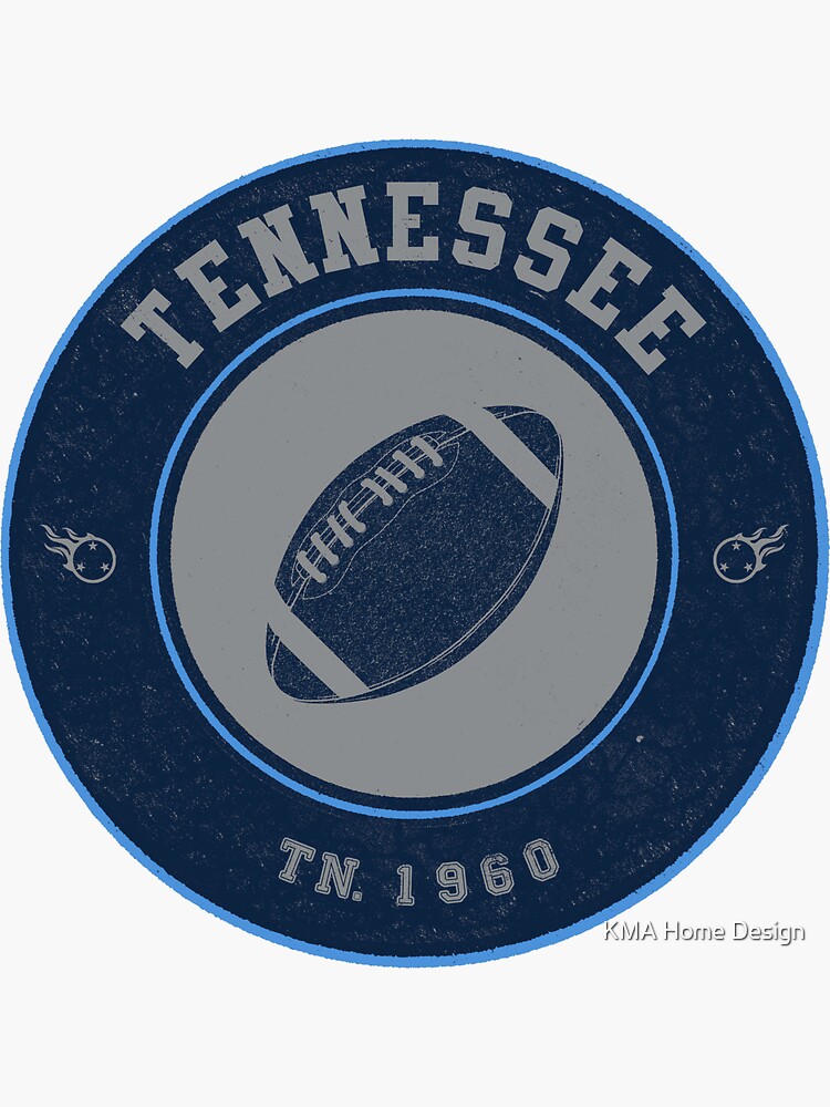 "Tennessee football vintage logo navy" Sticker for Sale by ...