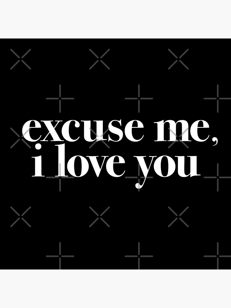 "excuse me, i love you logo ii" Poster for Sale by Cloudjls | Redbubble