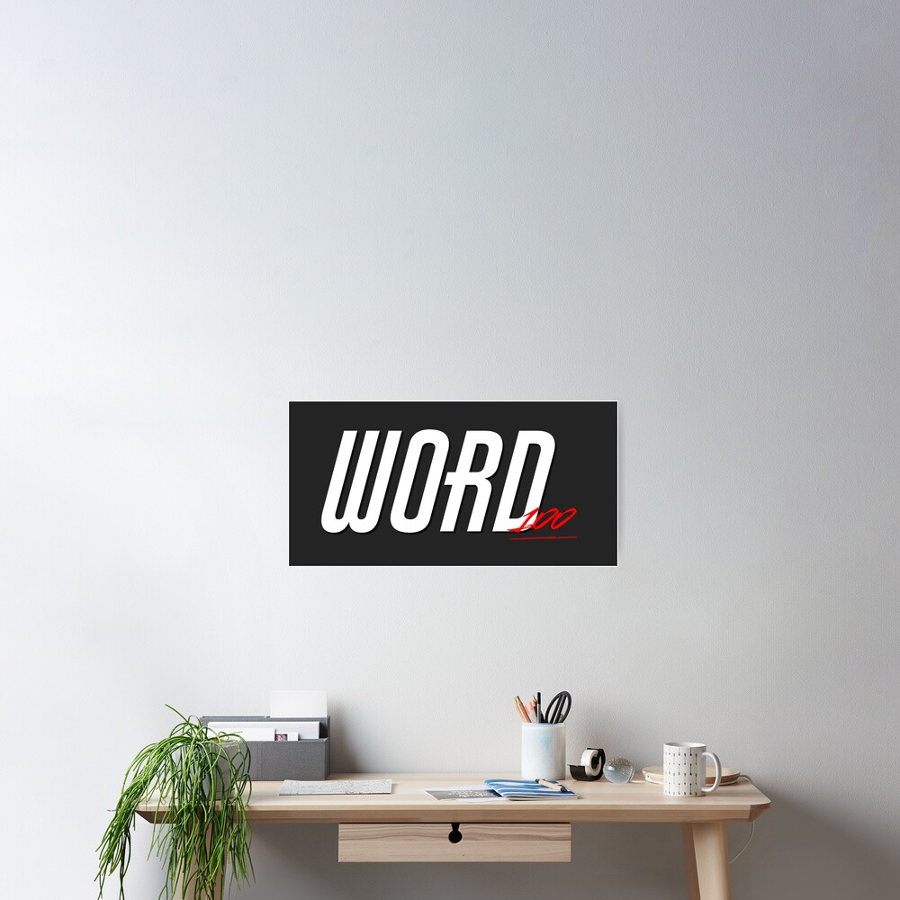 "Word! Modern Slang" Poster by Tritonn204 | Redbubble