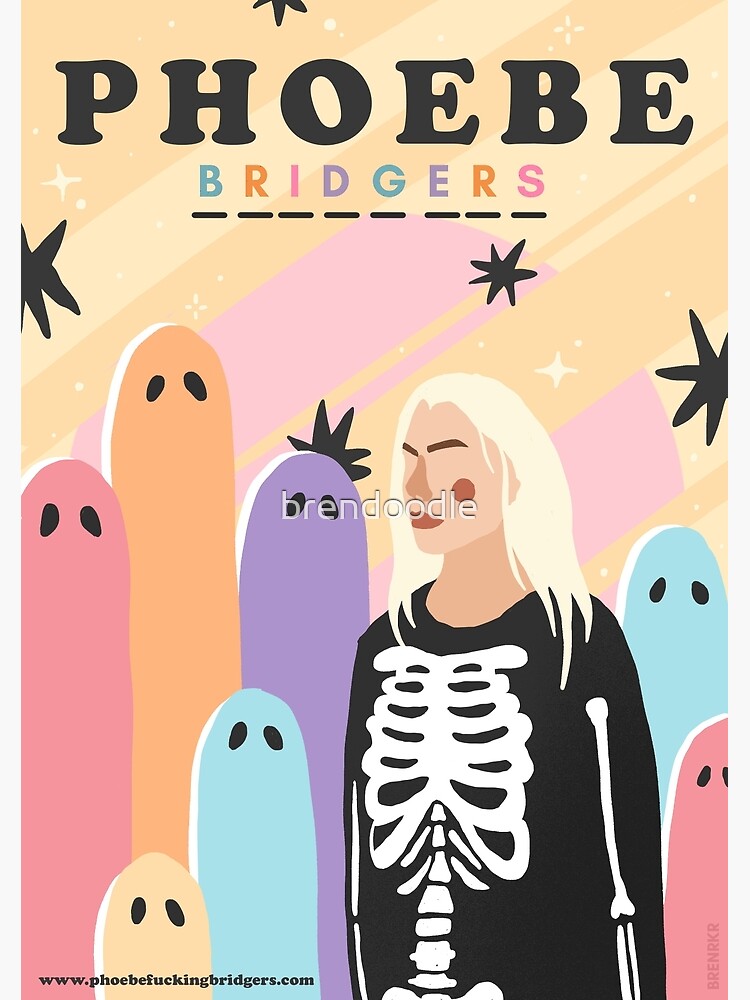 "Phoebe Bridgers print" Poster by brendoodle | Redbubble