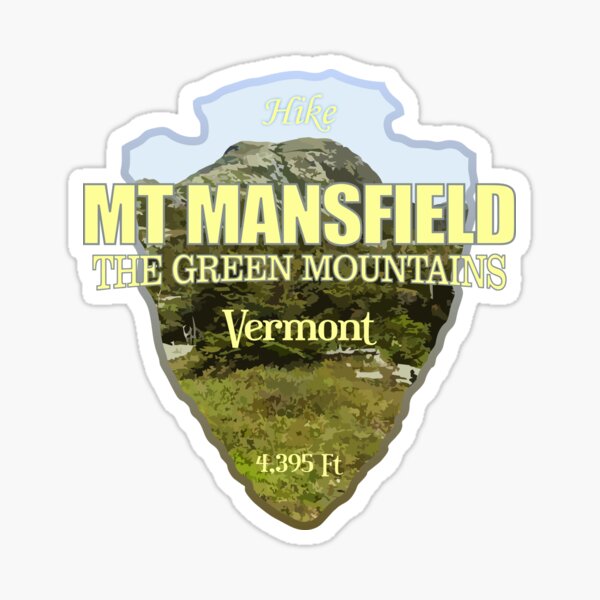 "Mount Mansfield (arrowhead)" Sticker for Sale by curranmorgan | Redbubble