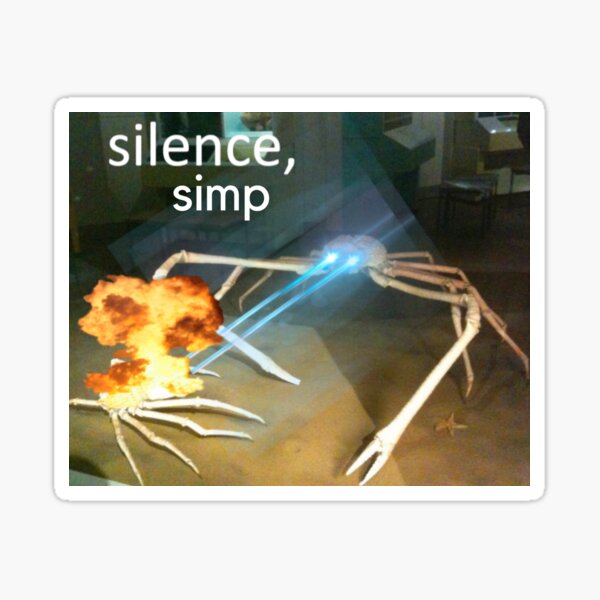 Silence Crab Meme Sally wilson