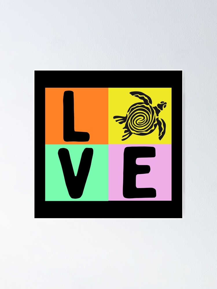 "Love Turtle, Sea Turtle VSCO" Poster by CaptainWoodys | Redbubble