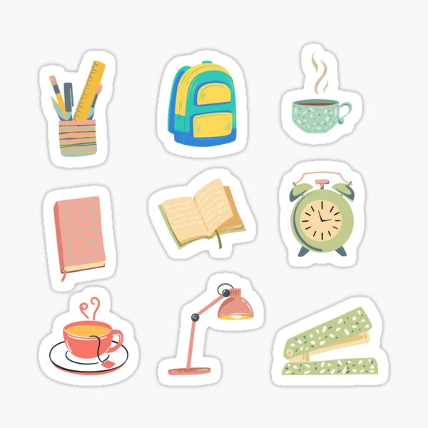 "Student life sticker pack" Sticker for Sale by Norwegian-Moose | Redbubble