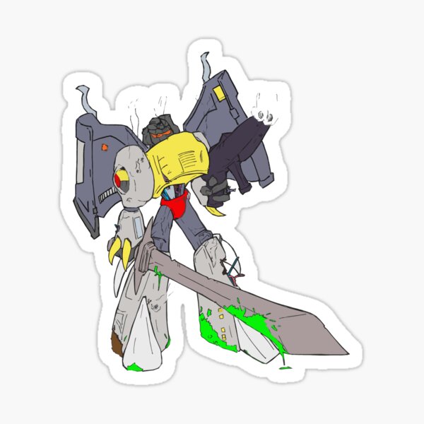 "Me, Grimlock" Sticker for Sale by fntsywlkr | Redbubble