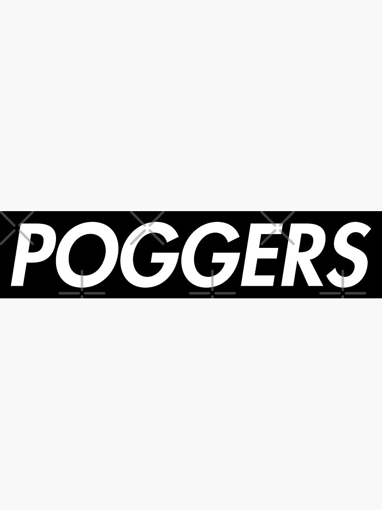"Poggers Box Logo" Sticker by bebopboop | Redbubble