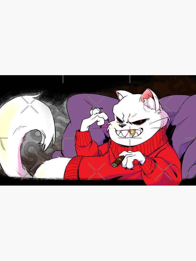 "Feline bad comic" Sticker for Sale by Sharkowski | Redbubble