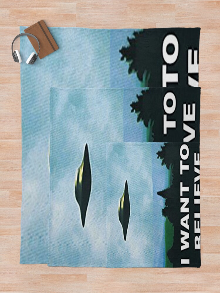 "I want to Believe - X-Files" Throw Blanket for Sale by corrosiveveins ...