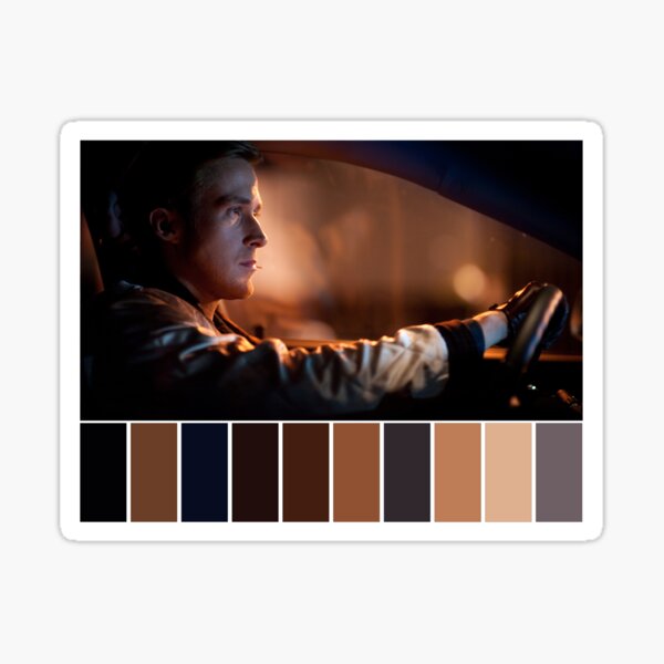 "Drive (2011) Color Pallet" Sticker for Sale by danieljtaylor | Redbubble