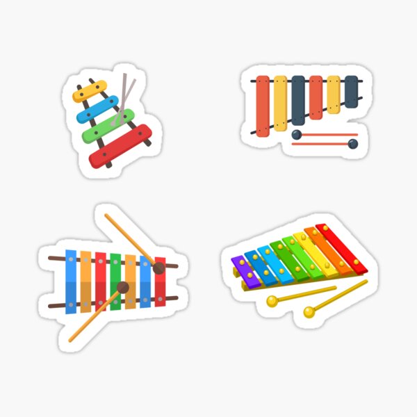 "Cute Xylophones" Sticker for Sale by Little-Angels | Redbubble