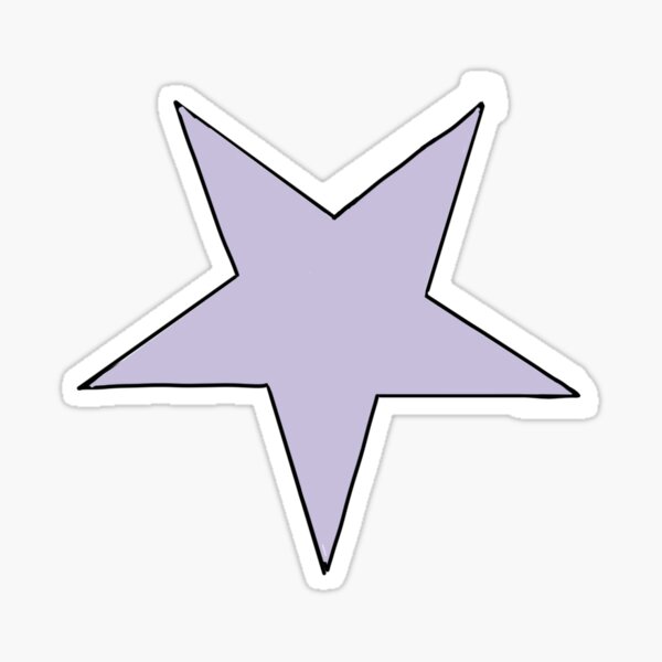 "Purple star " Sticker by goldenstickers1 | Redbubble
