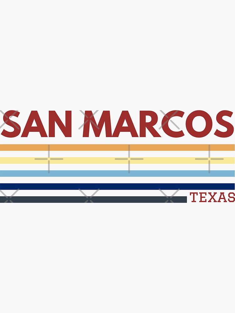 "San Marcos Texas" Sticker for Sale by Taumaturgo | Redbubble