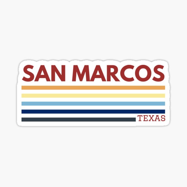 "San Marcos Texas" Sticker for Sale by Taumaturgo | Redbubble