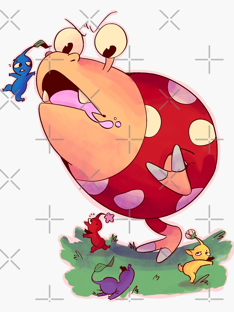"Bulborb n pikmin" Sticker for Sale by hhhoneybeee | Redbubble