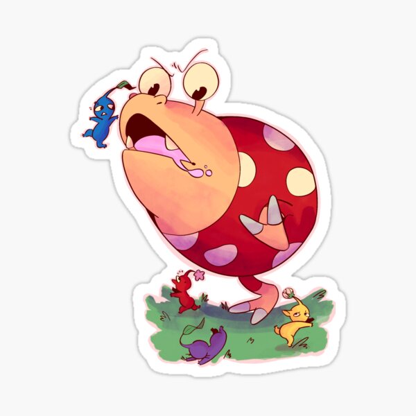 "Bulborb n pikmin" Sticker for Sale by hhhoneybeee | Redbubble