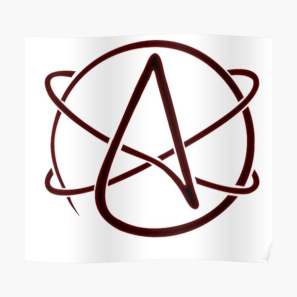 Póster «Símbolo ateo» de MichelleAlbert | Redbubble