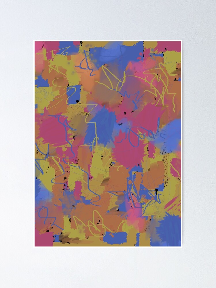 "Abstract digital painting" Poster for Sale by Misschemical | Redbubble
