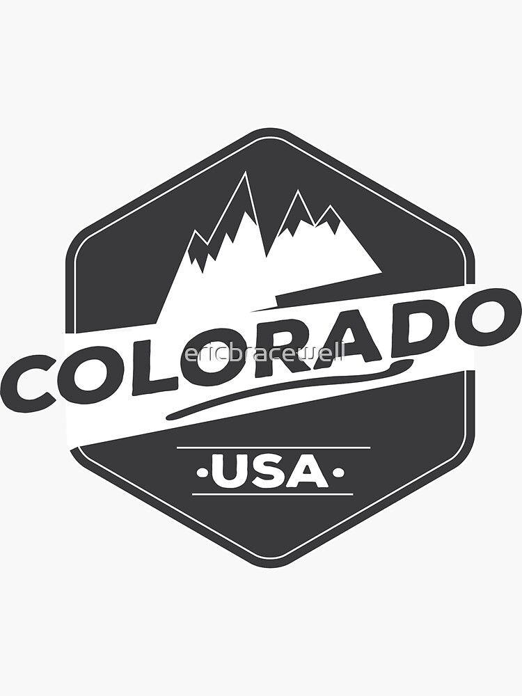 "Colorado Sticker" Sticker by ericbracewell | Redbubble