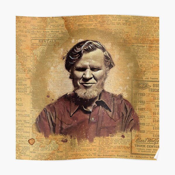 "DOC WATSON " Poster by Chrisjeffries24 | Redbubble