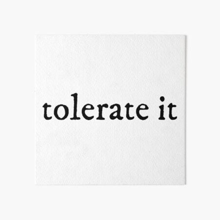 "tolerate it - Taylor Swift Evermore" Art Board Print by bombalurina ...