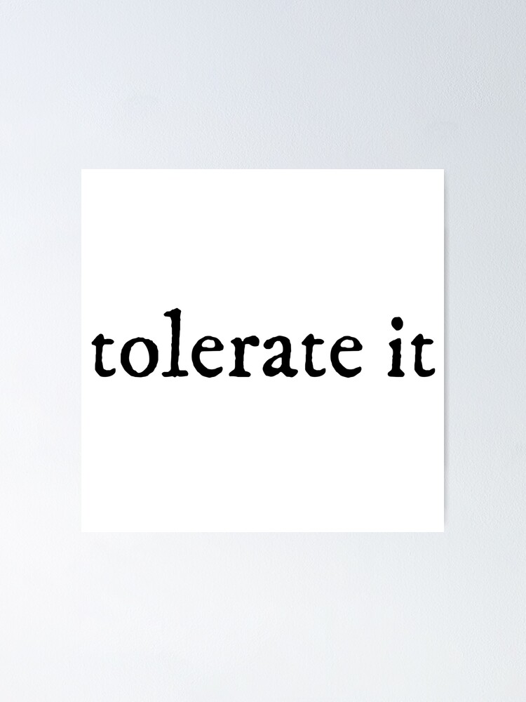 "tolerate it - Taylor Swift Evermore" Poster by bombalurina | Redbubble