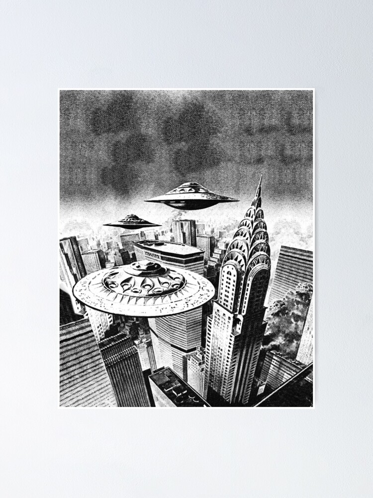 "Alien Invasion Design - UFO Design, Alien Aesthetic" Poster for Sale ...