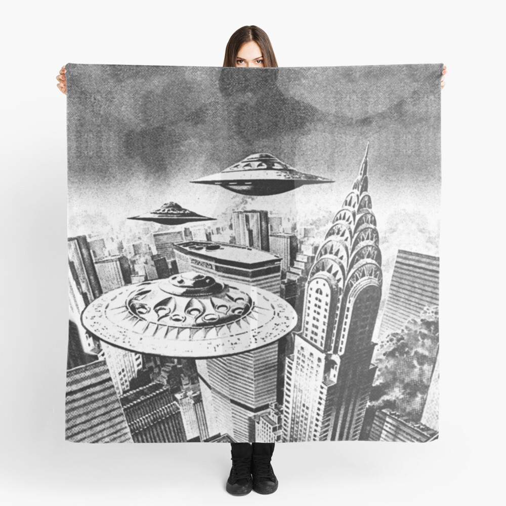 "Alien Invasion Design - UFO Design, Alien Aesthetic" Scarf for Sale by ...
