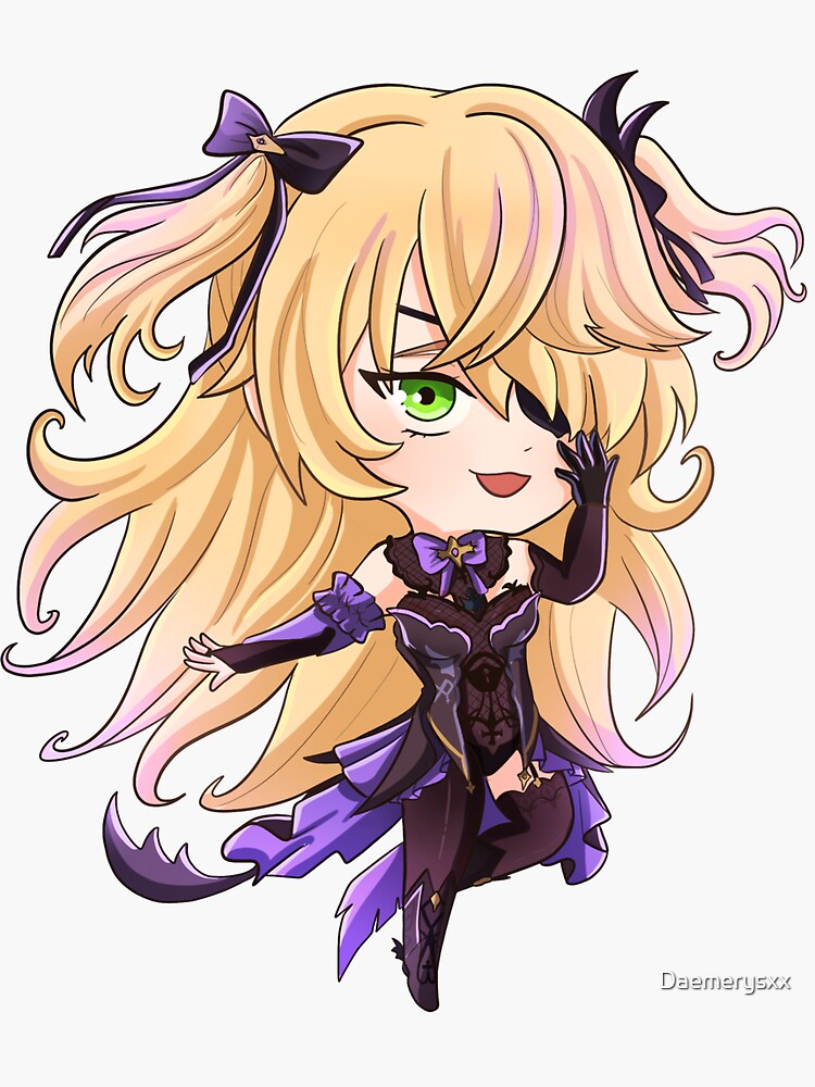 "Fischl" Sticker for Sale by Daemerysxx | Redbubble