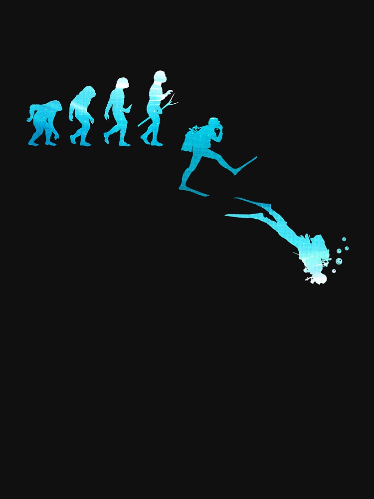 "Scuba Diving Evolution" T-shirt for Sale by BLake77777 | Redbubble ...